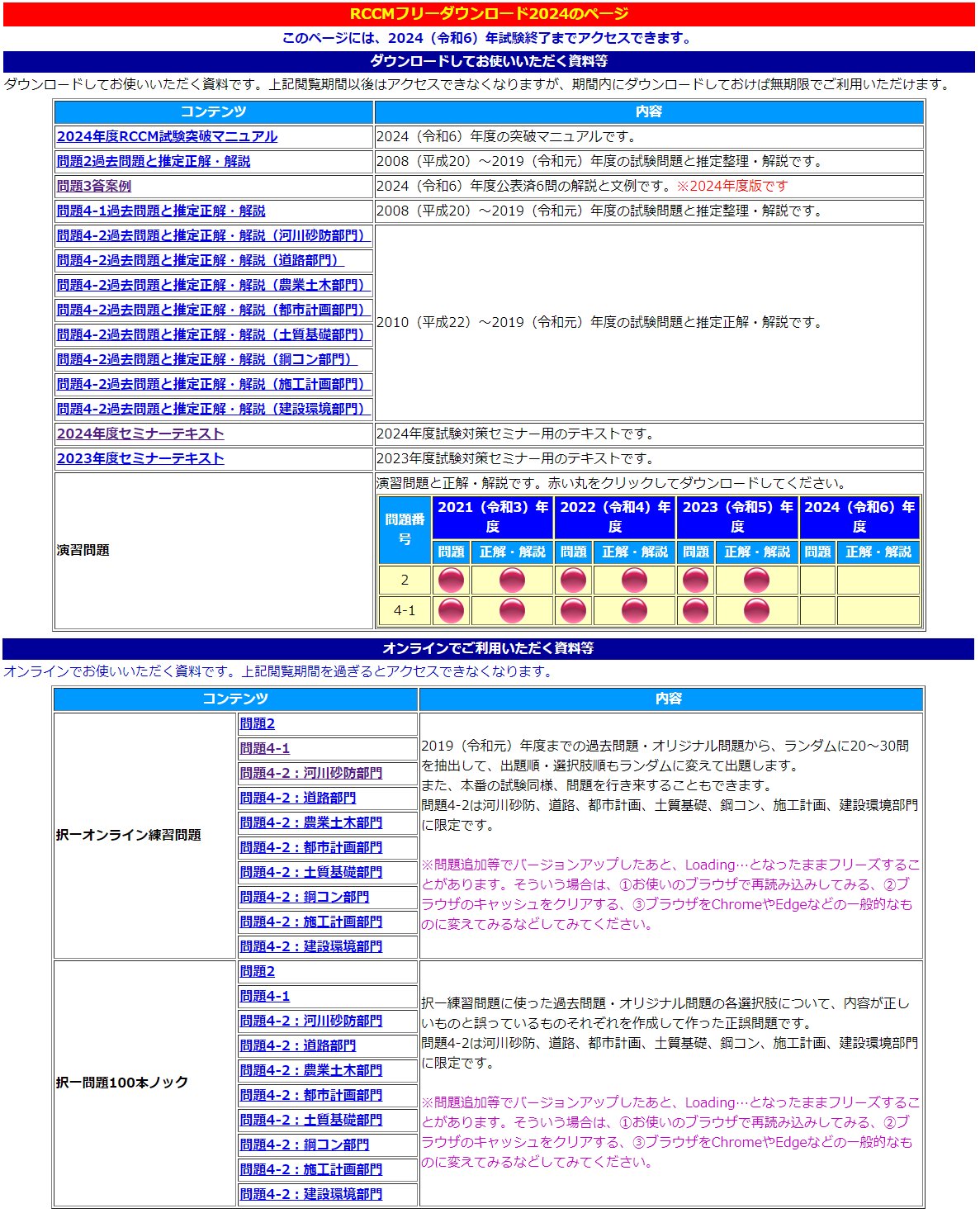 RCCM オンライン販売 | RCCM受験を応援するページ | 技術士・RCCM受験を応援するページ SUKIYAKI塾 / APEC-semi